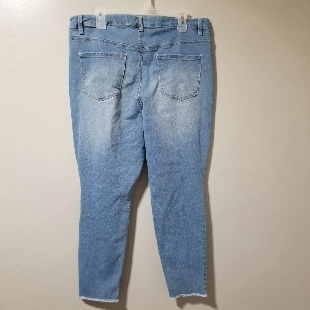 d. jeans | Jeans | D Jeans Stretch High Rise Skinny Raw Hem Ankle Jeans ...